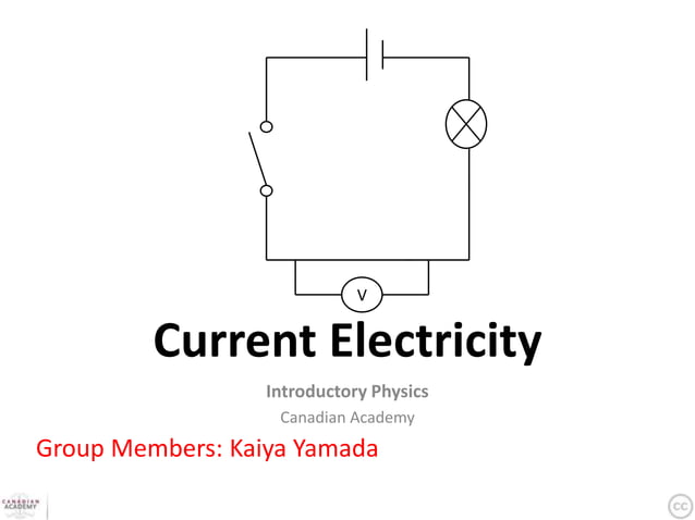 Current Electricity Presentation | PPTX | Chemistry | Science