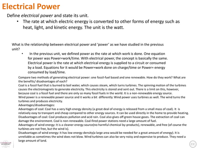 Current Electricity Presentation | PPTX | Chemistry | Science