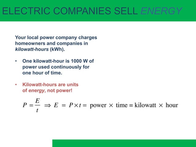 Physics electric power w11-l22 | PPT