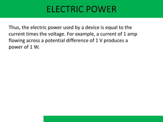Electrical Power Physics