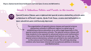 Physics, Engineering and Industrial Research, Earth and Space Sciences ...