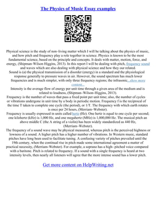 Physics Essay Topics | PDF