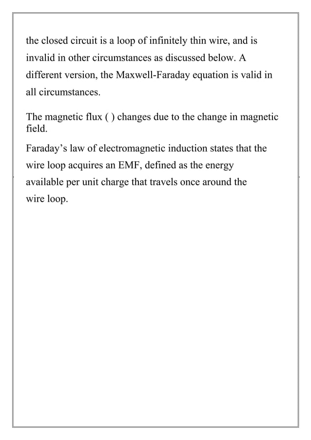Physics project file on emi | DOC