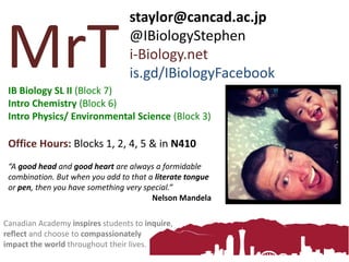 Welcome to G10 Science! | PPTX