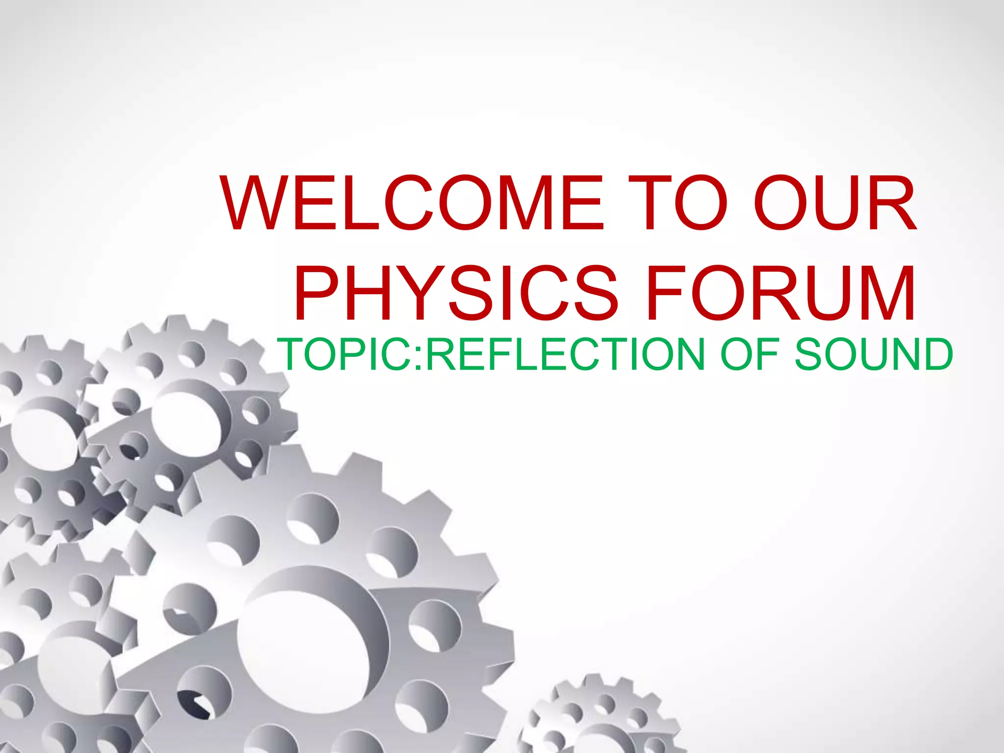 Physics forum | PPTX