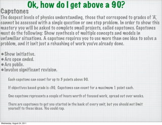 Physics grading keynote | PPT