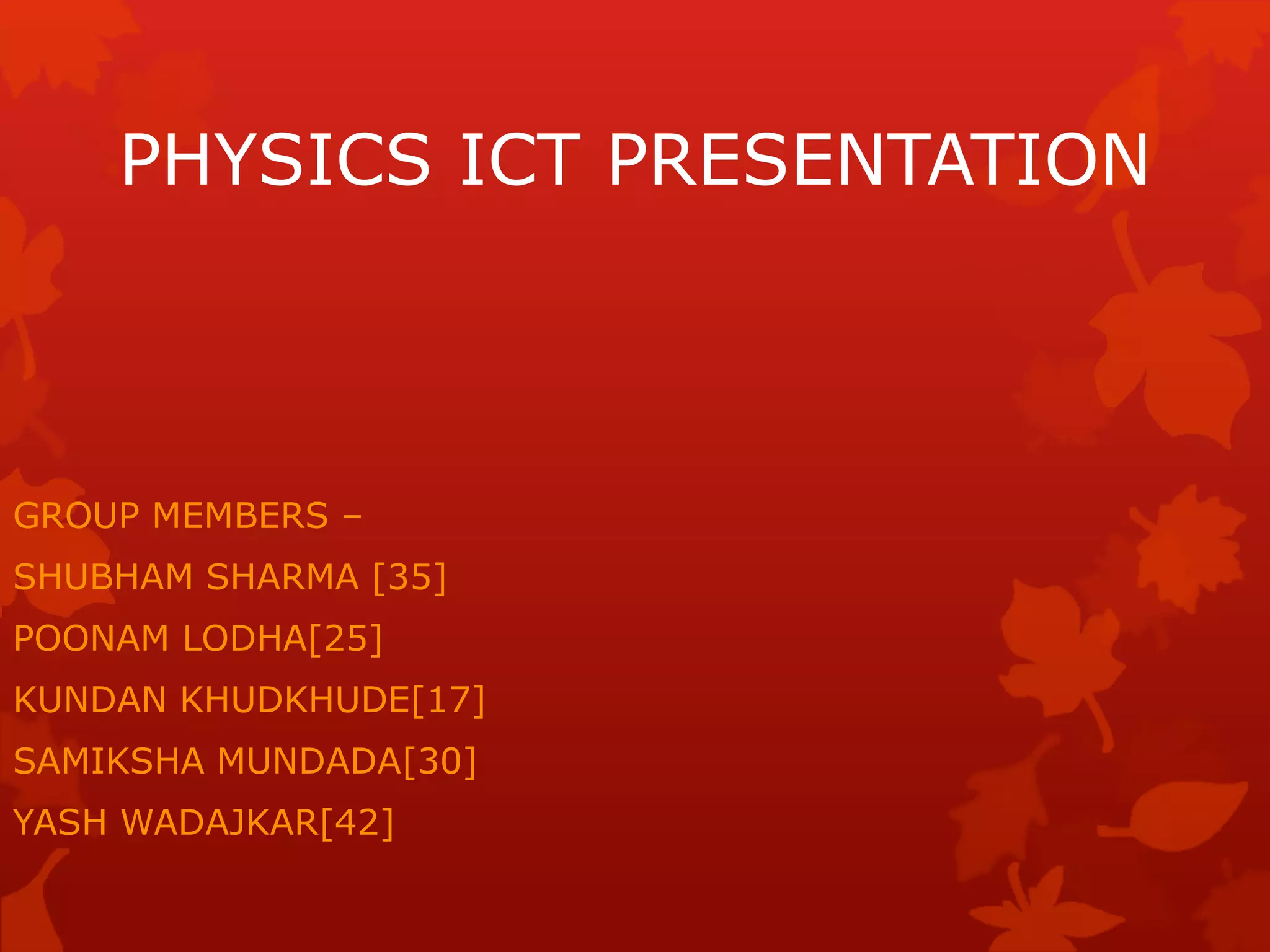 PhysicS FORCE AND LAWS OF MOTION PPT FOR SCHOOL PROJECT | PPTX