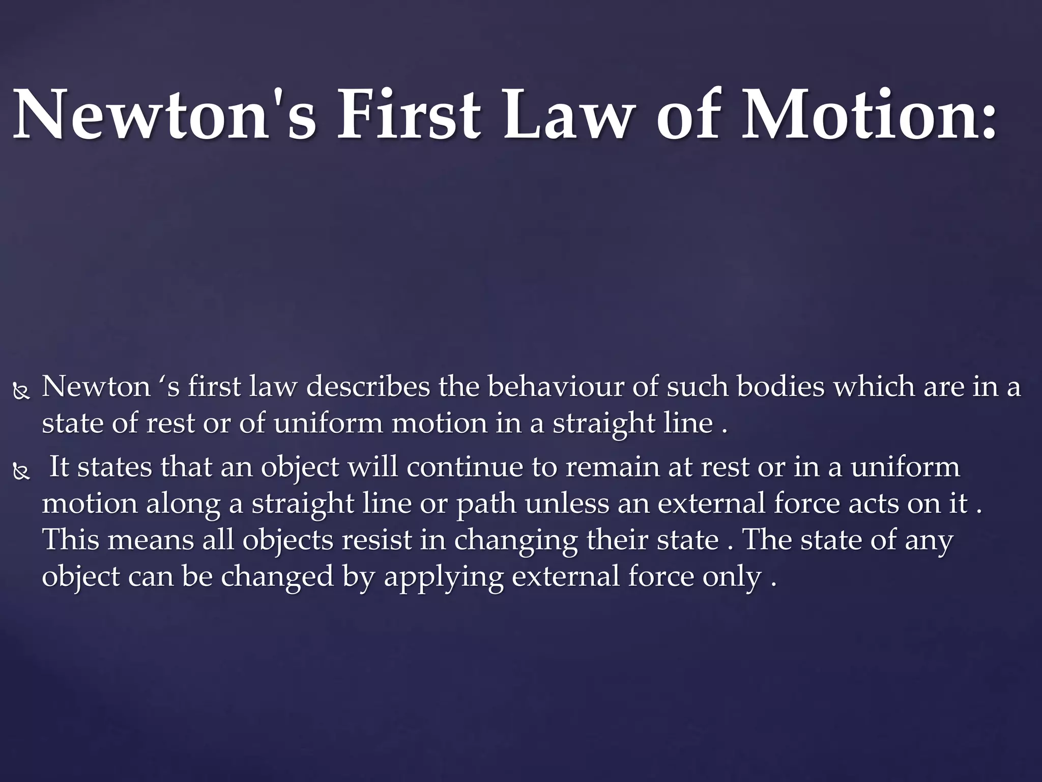 PhysicS FORCE AND LAWS OF MOTION PPT FOR SCHOOL PROJECT | PPTX