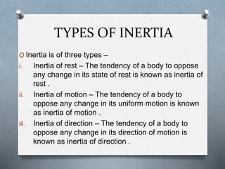 PhysicS FORCE AND LAWS OF MOTION PPT FOR SCHOOL PROJECT | PPTX