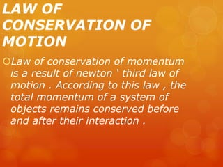 PhysicS FORCE AND LAWS OF MOTION PPT FOR SCHOOL PROJECT | PPTX