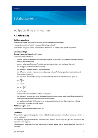 Physics Guide 2025 - English Exams for the IB | PDF