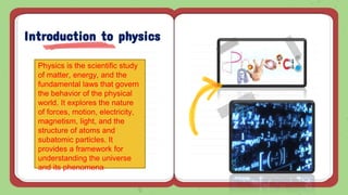 PHYSICS HOLIDAY HOMEWORK 2023 ABOUT PHYSICS | PPTX | Physics | Science