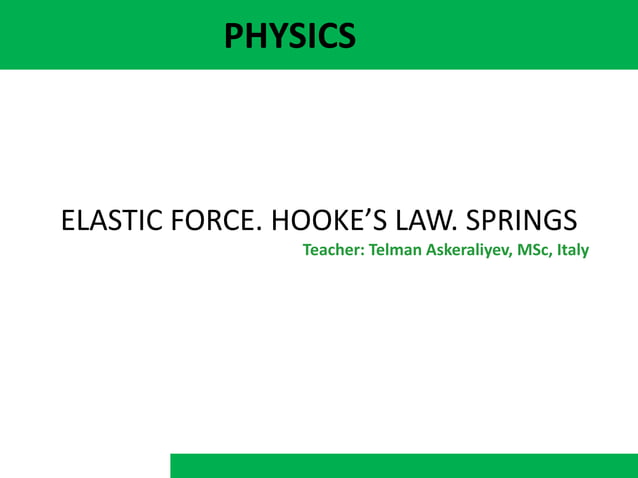 Physics hook w14-l27 | PPT