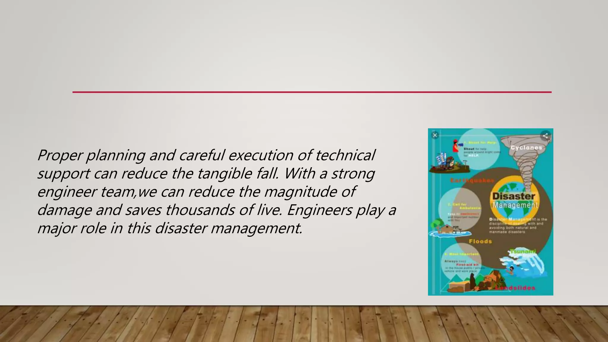 ROLE OF ENGINEERS IN DISASTER MANAGEMENT | PPTX