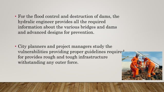 ROLE OF ENGINEERS IN DISASTER MANAGEMENT | PPTX | Civil Engineering ...