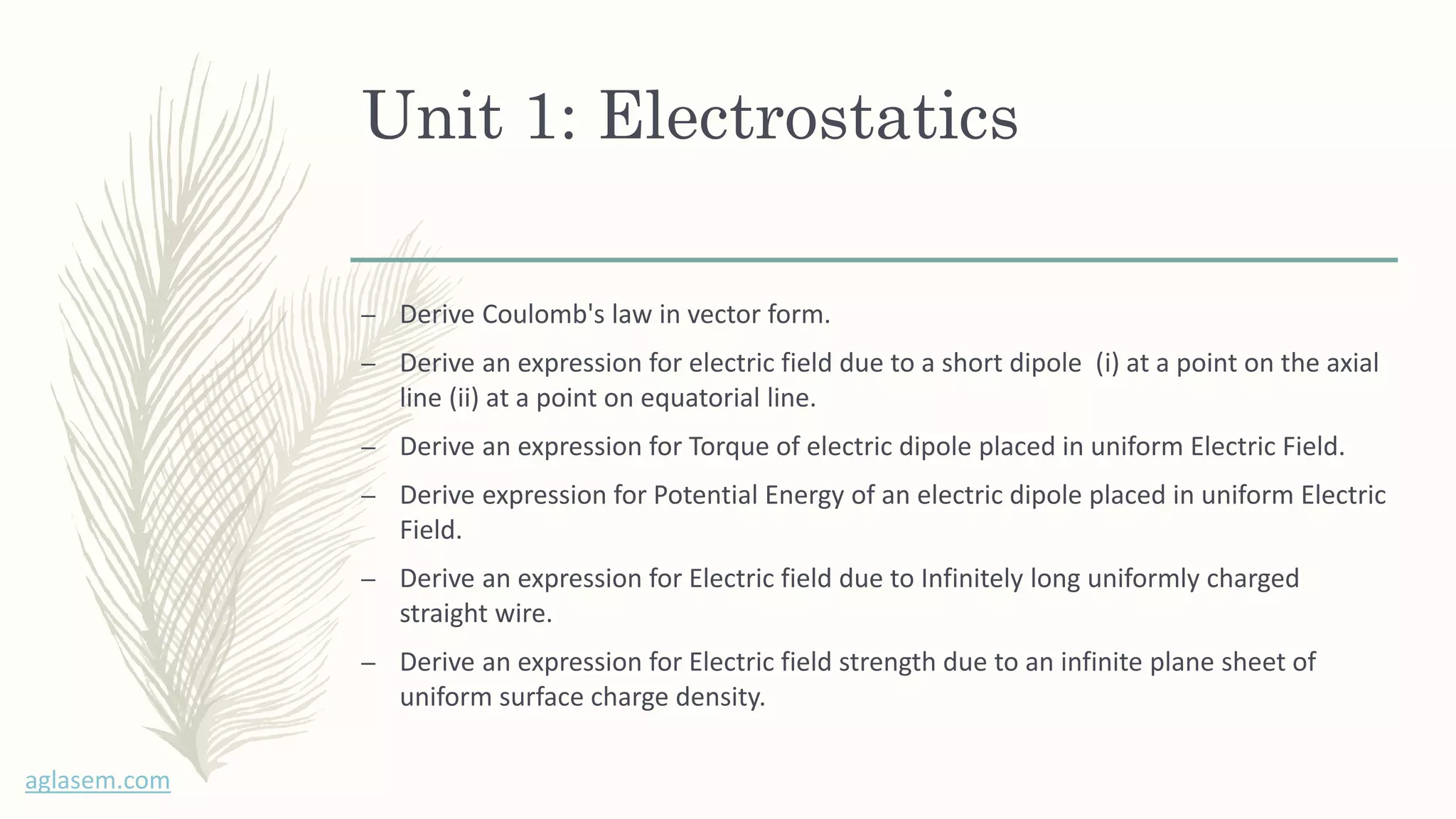 Physics Important Derivation for Class 12 - Important Physics ...