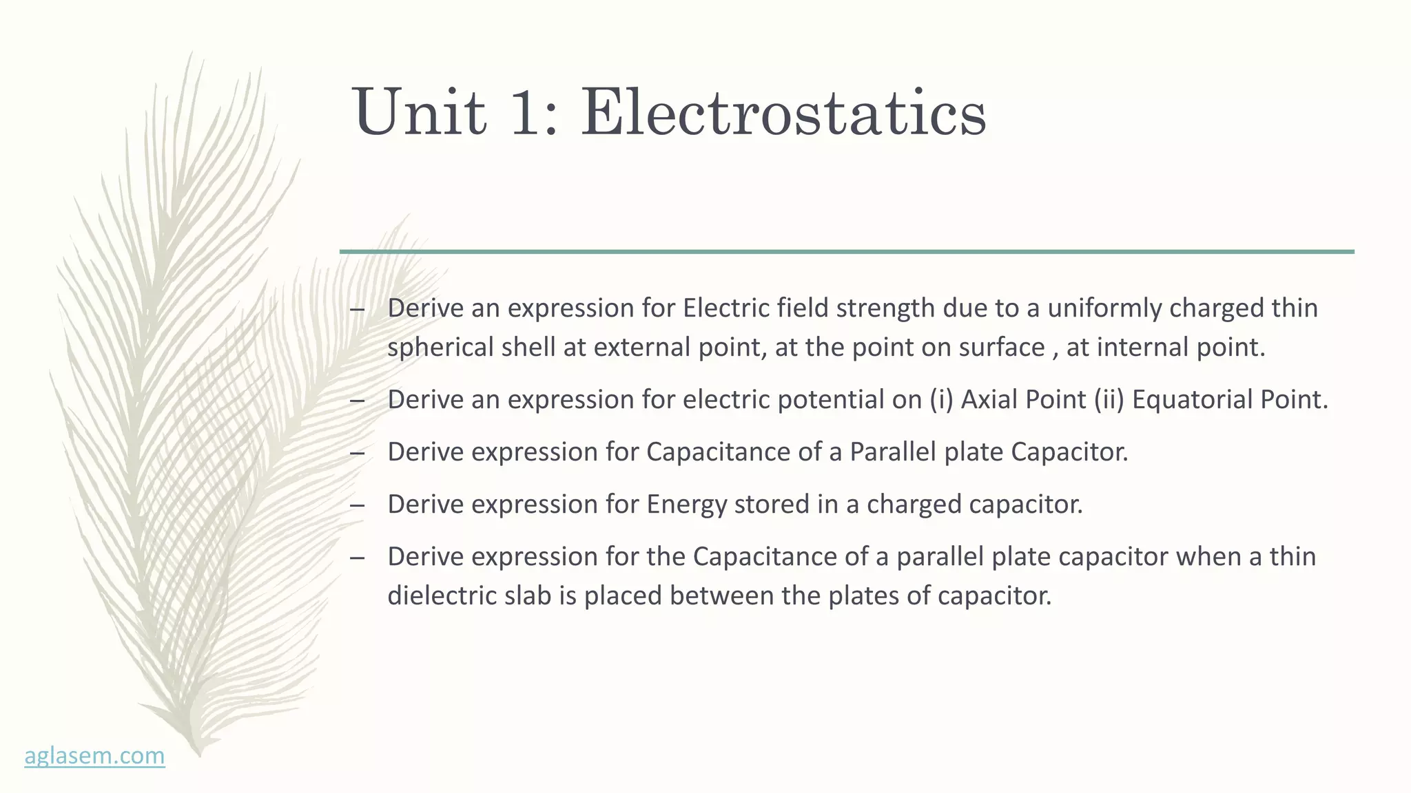 Physics Important Derivation for Class 12 - Important Physics ...