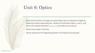 Physics Important Derivation for Class 12 - Important Physics Derivation | PDF