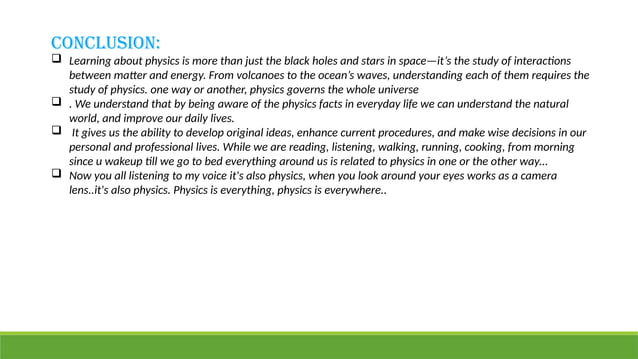 physics in everyday life.EE SEMINAR PPT (1).pptx