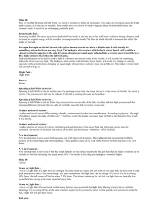 Physics in sports | DOCX