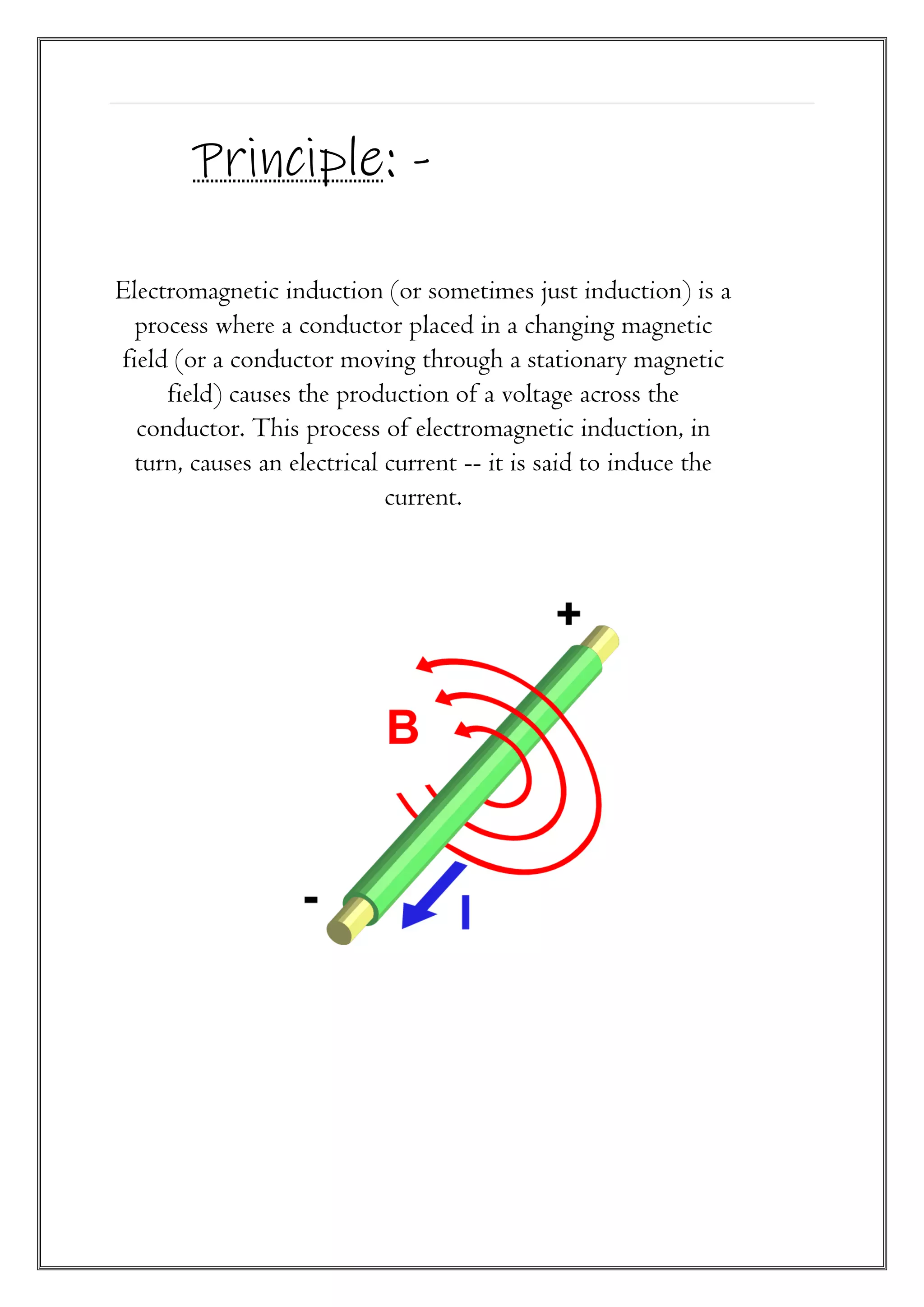 Physics Investigatory Electromagnetic Induction Class Xii Pdf