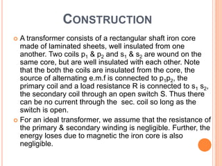 Physics investigatory board project ON TRANSFORMER | PPTX