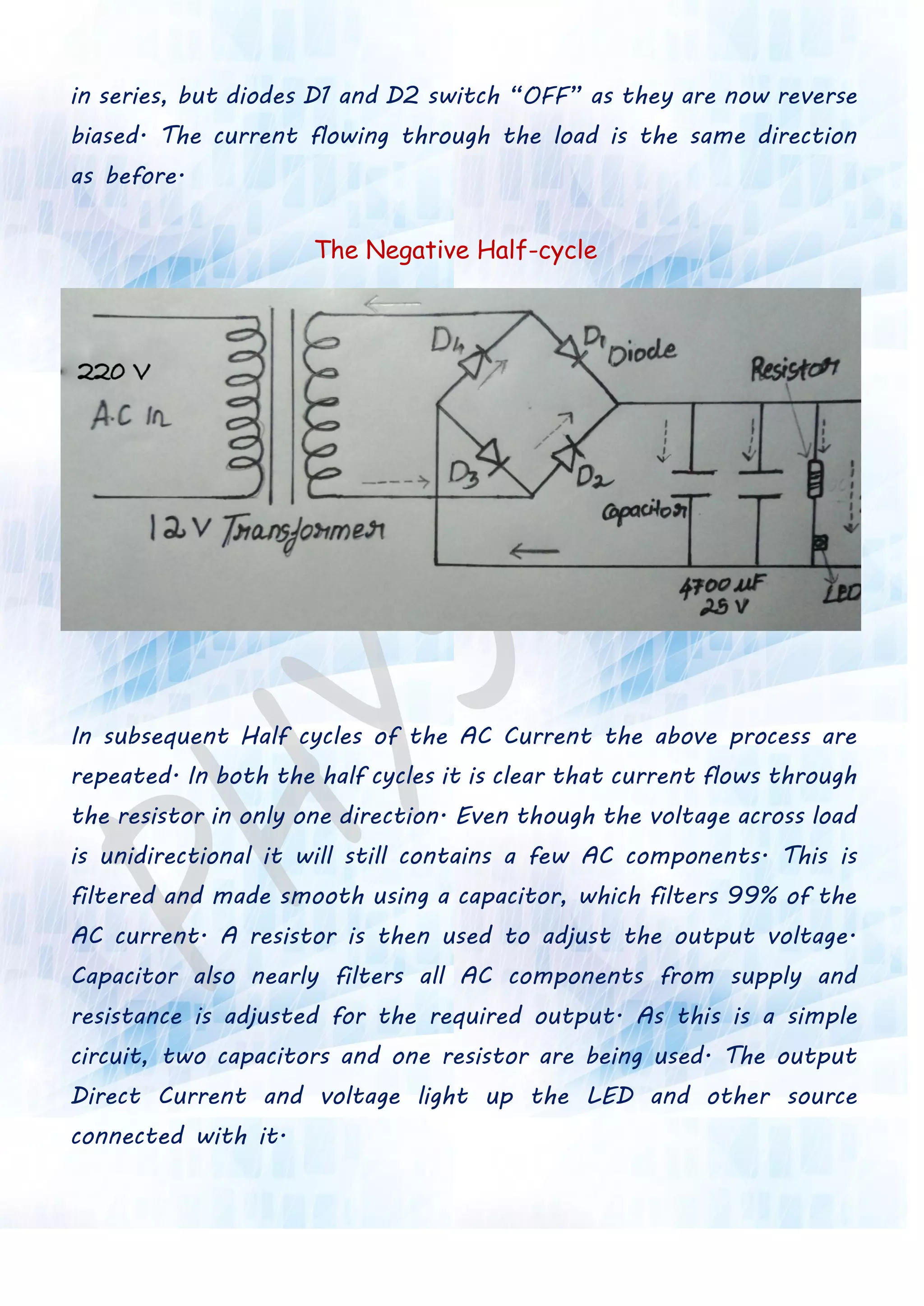 Physics investigatory project on RECTIFIER | PDF