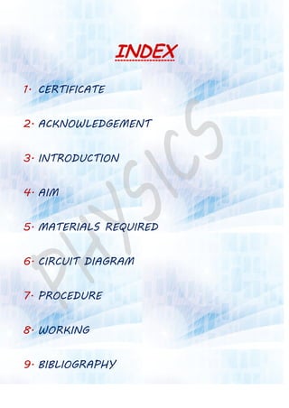 Physics investigatory project on RECTIFIER | PDF