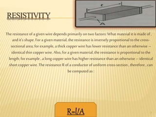Physics investigatory project on Ohm's Law | PPTX