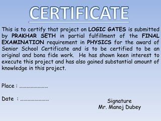 Physics investigatory project | PPT