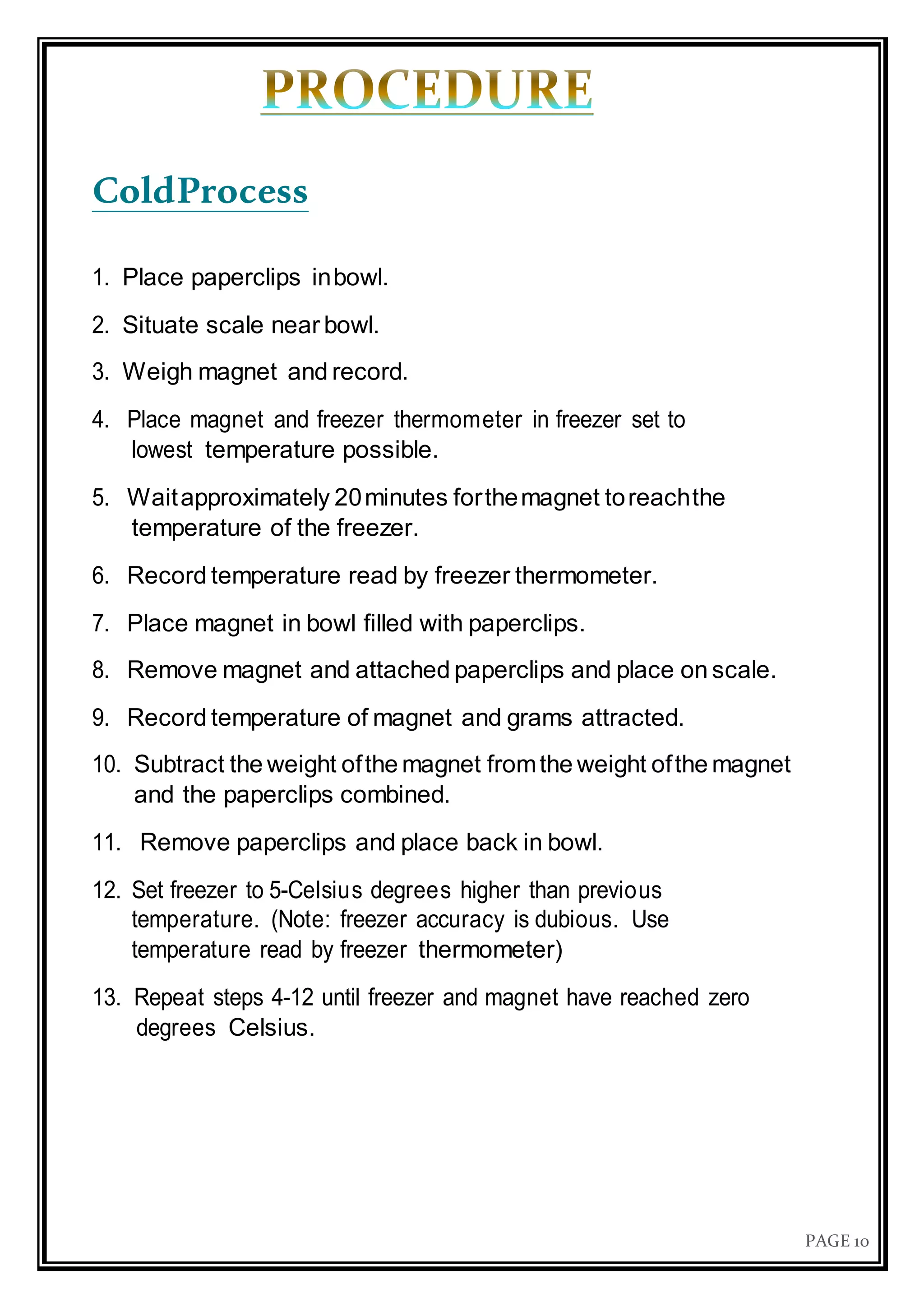 Physics investigatory project ON MAGNETS CLASS 12 | DOCX