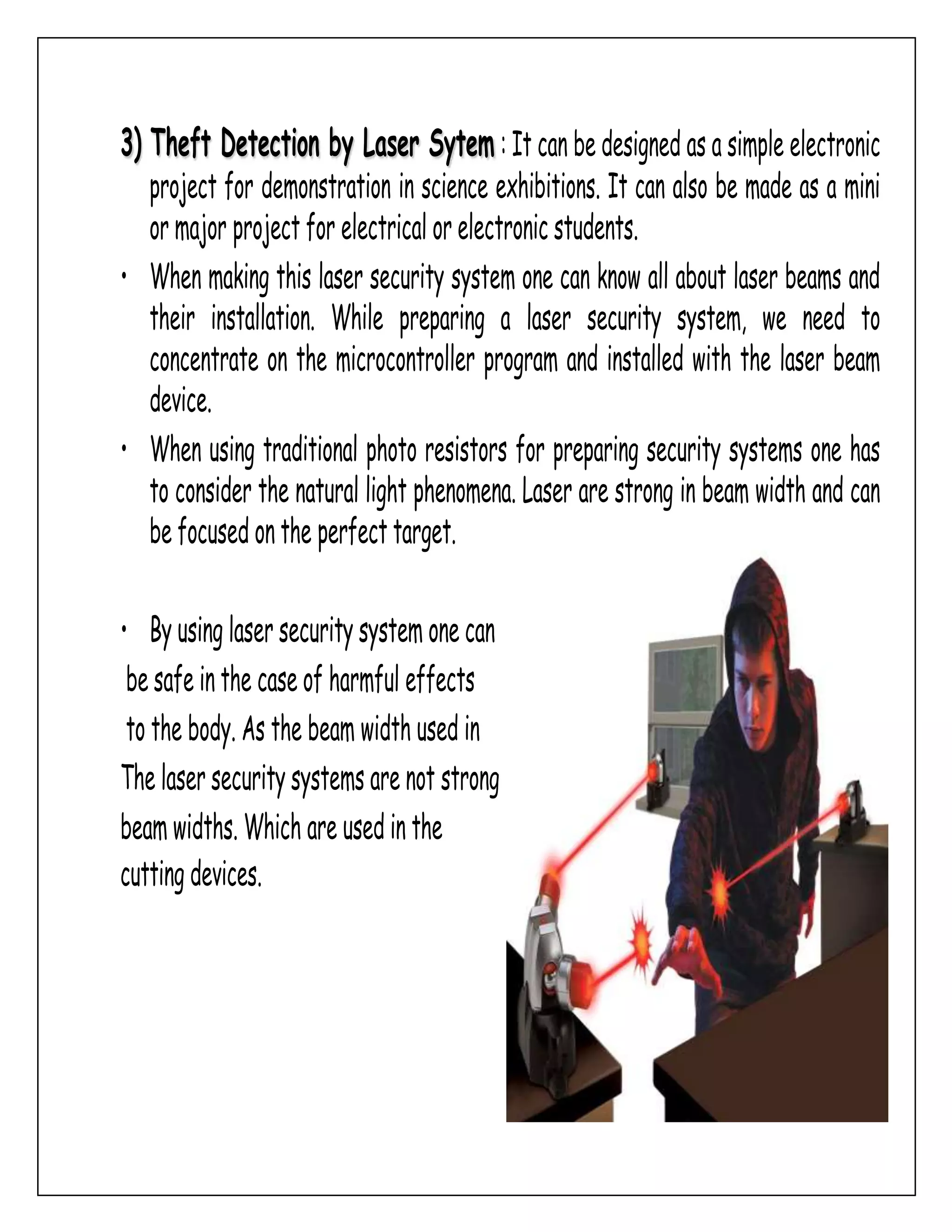 laser security alarm (Physics investigatory project 12) | DOCX
