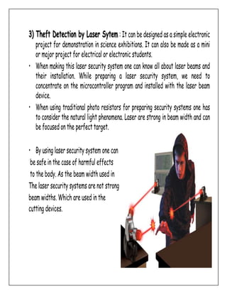 laser security alarm (Physics investigatory project 12) | DOCX