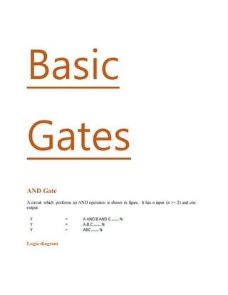 Physics investigatory project for class 12 logic gates | DOCX