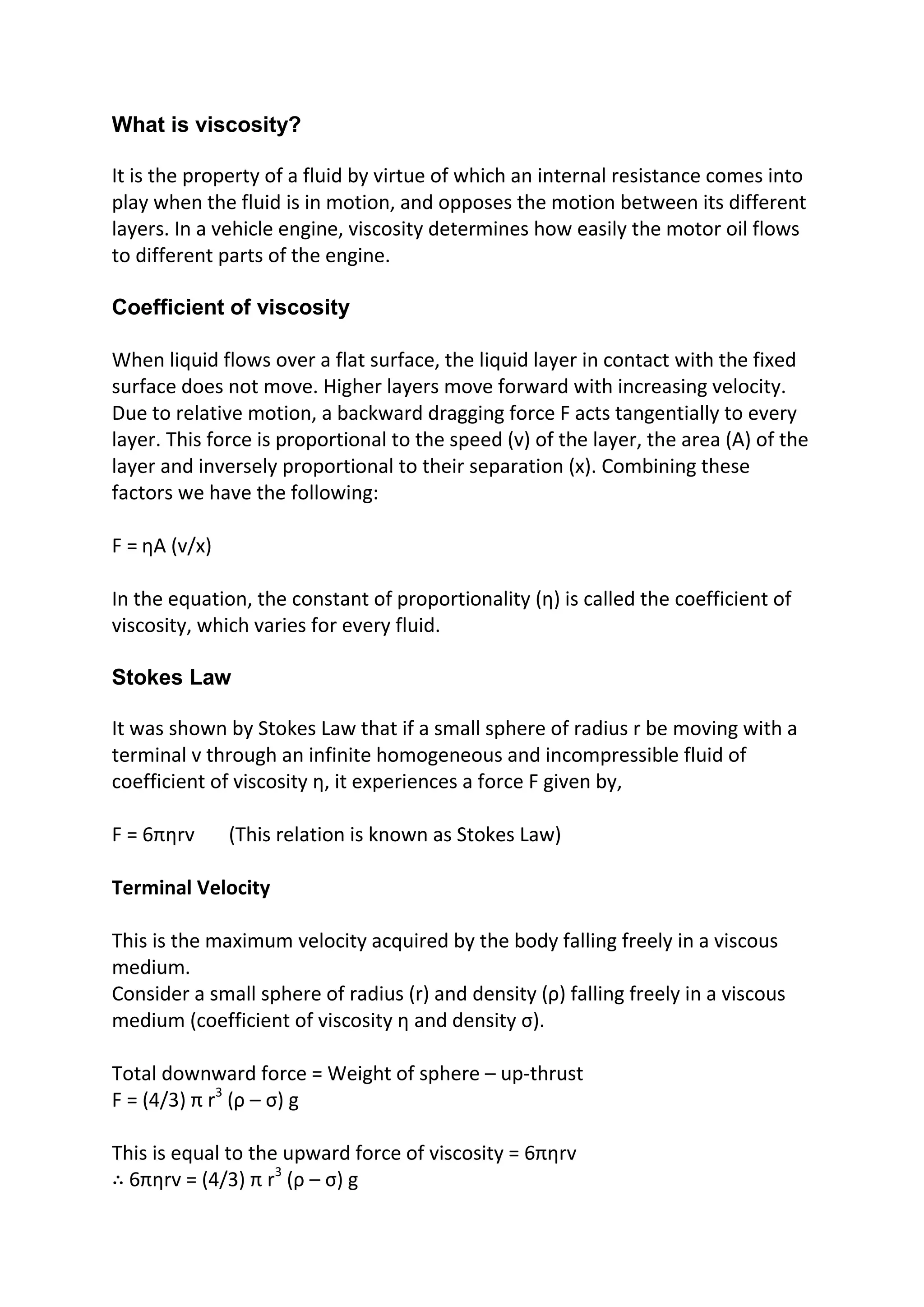 Physics Investigatory Project on Fluid Mechanics | PDF