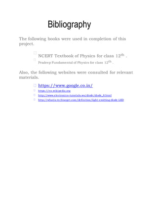 Physics investigotory project class 12th by nohar tandon | DOCX