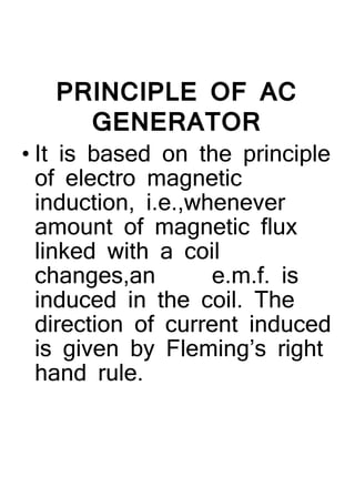 Ac generator and how to Enhance their efficiency | PPTX