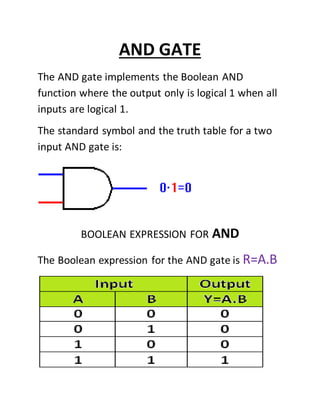Physics investigatory project { LOGIC GATES} CLASS XII | DOCX