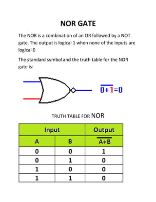 Physics investigatory project { LOGIC GATES} CLASS XII | PDF