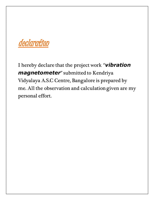 vibration magnetometer class12 by pankaj | DOCX