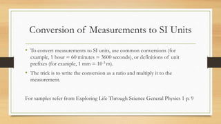 Physical Quantities and Measurements | PPTX