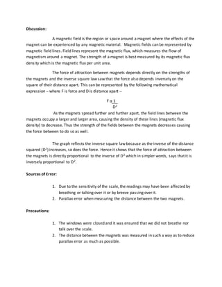 CSEC Physics Lab - Magnetic Force | DOCX