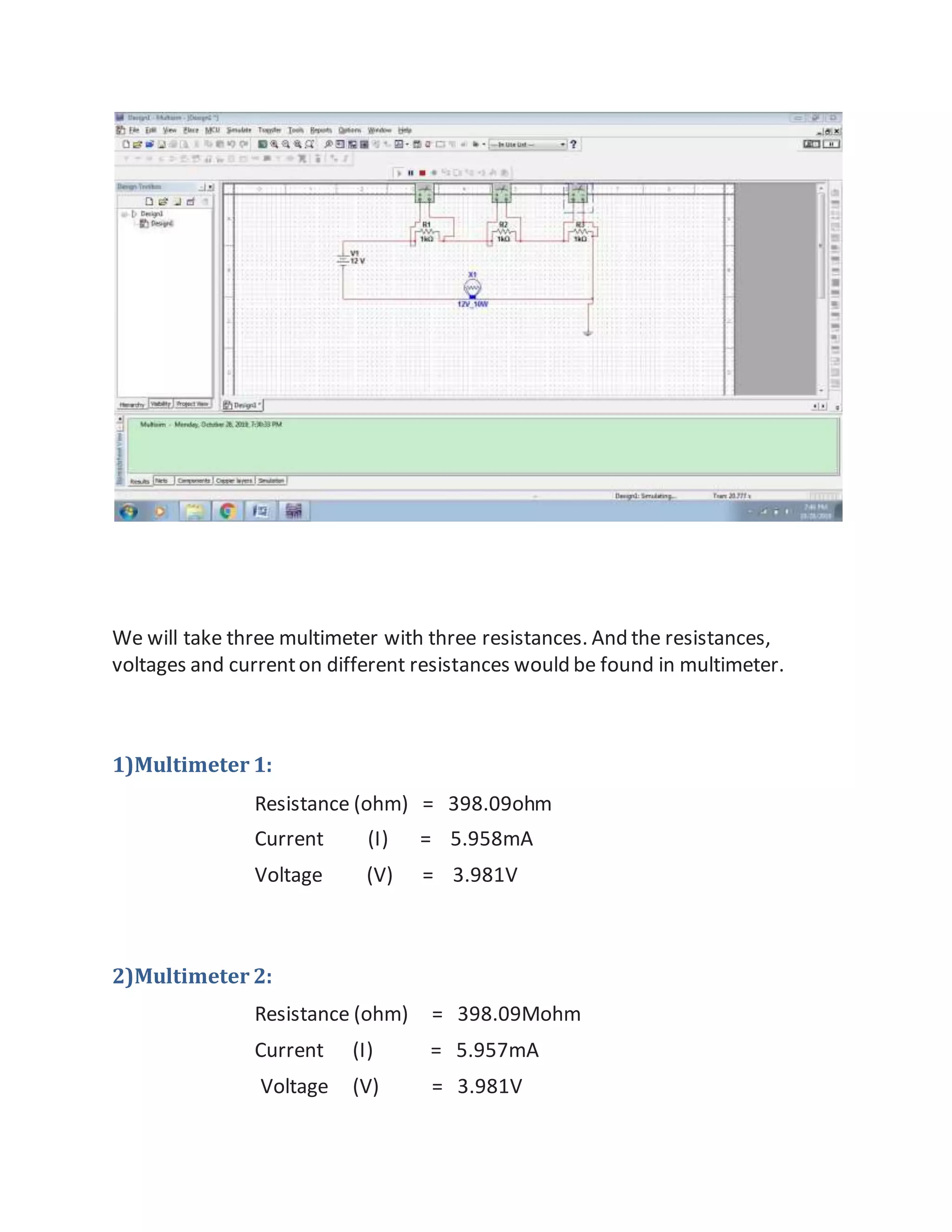 Introduction of multisim | DOCX