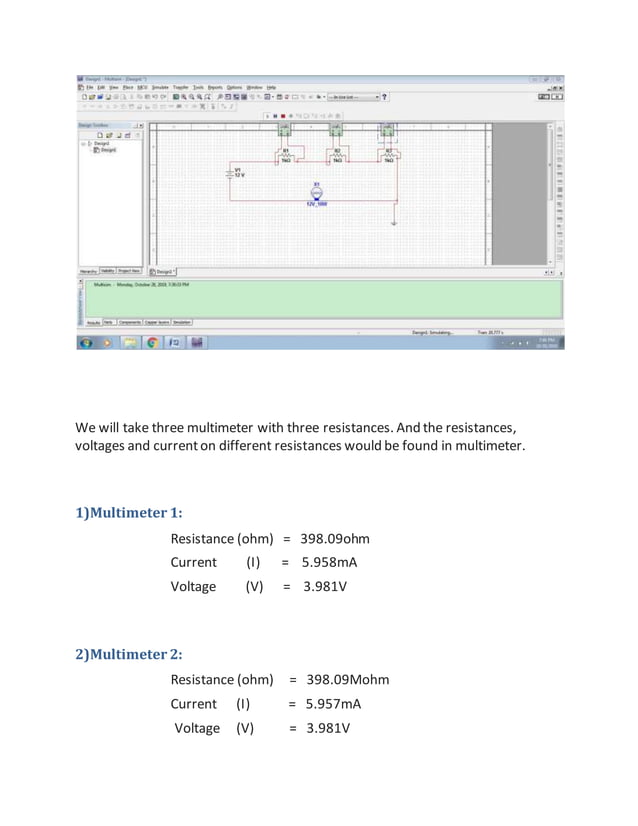 Introduction of multisim | DOCX | Chemistry | Science