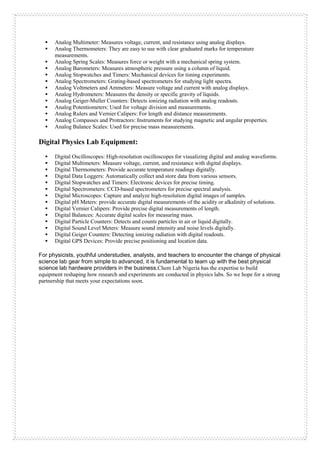 Physics Lab Equipment manufacturers and suppliers.pdf