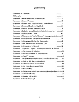 Physics Lab Experiments