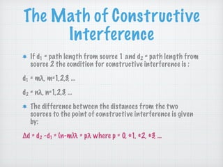 2D wave interference | PPT