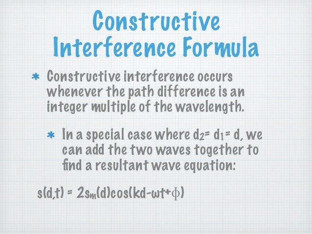 2D wave interference