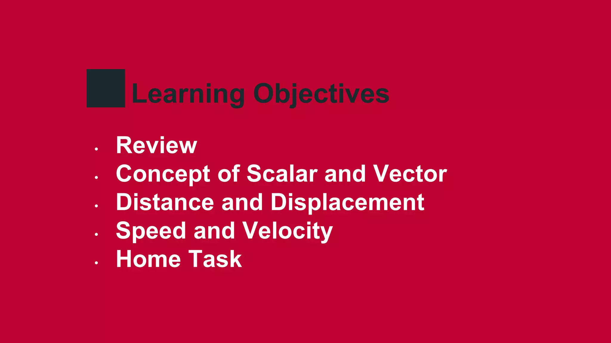 Basics of Kinematics (Scalar Vector) Sindh Board Physics | PPTX | Physics | Science