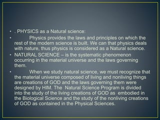 physics lecture | PPTX